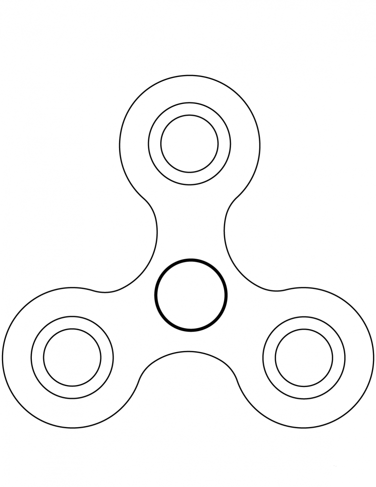 Fidget Spinner coloring page - ColouringPages