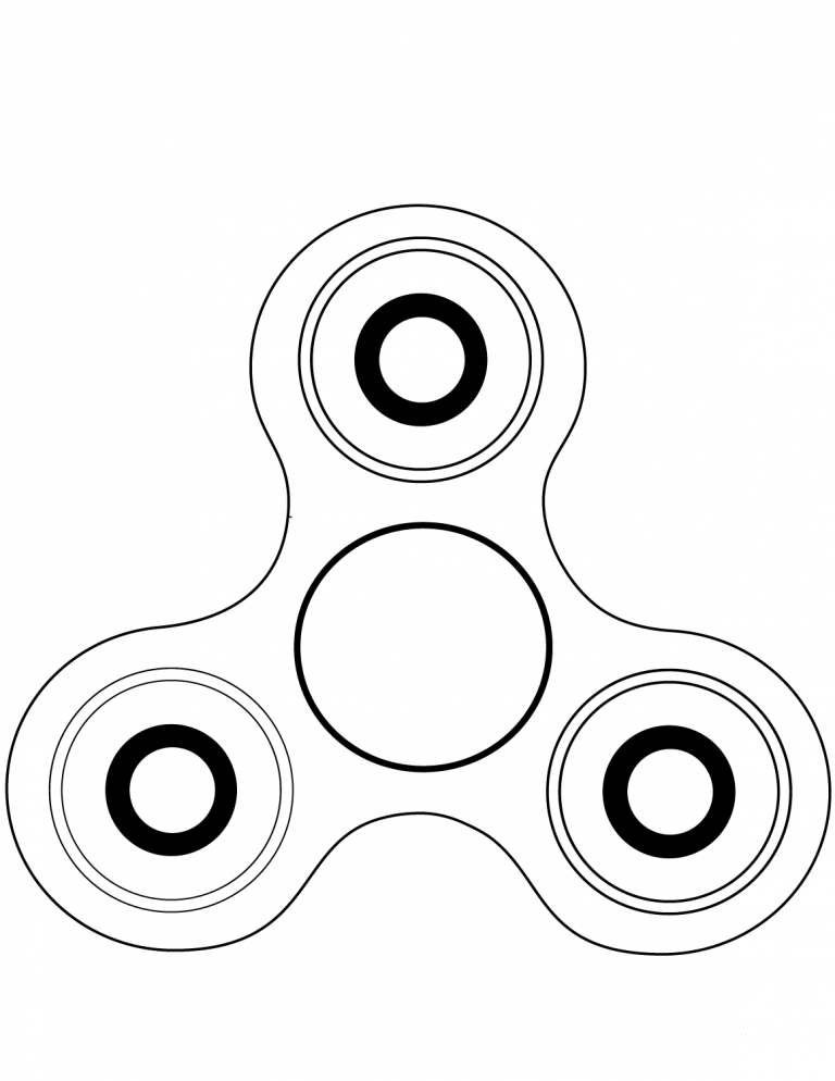 Fidget Spinner coloring page - ColouringPages
