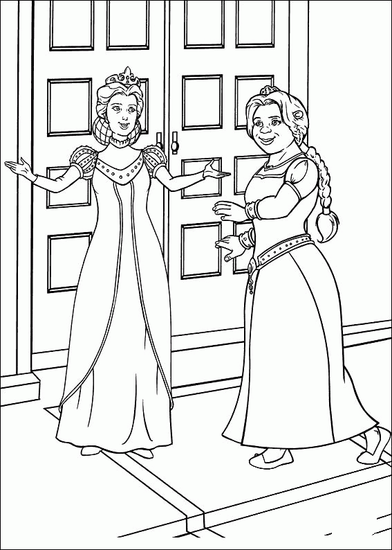 Fiona And The Queen coloring page - ColouringPages