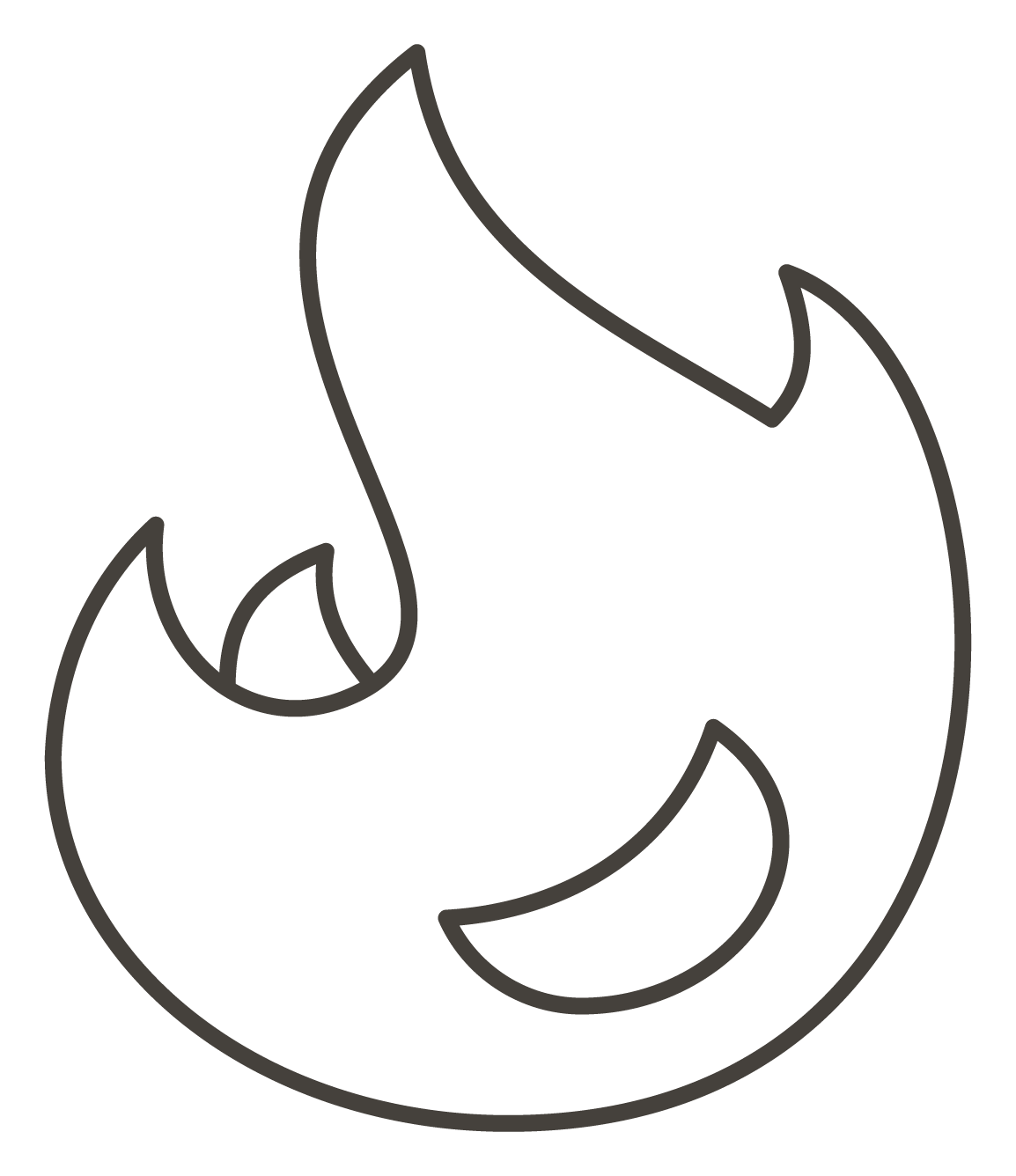 Fire coloring page - ColouringPages