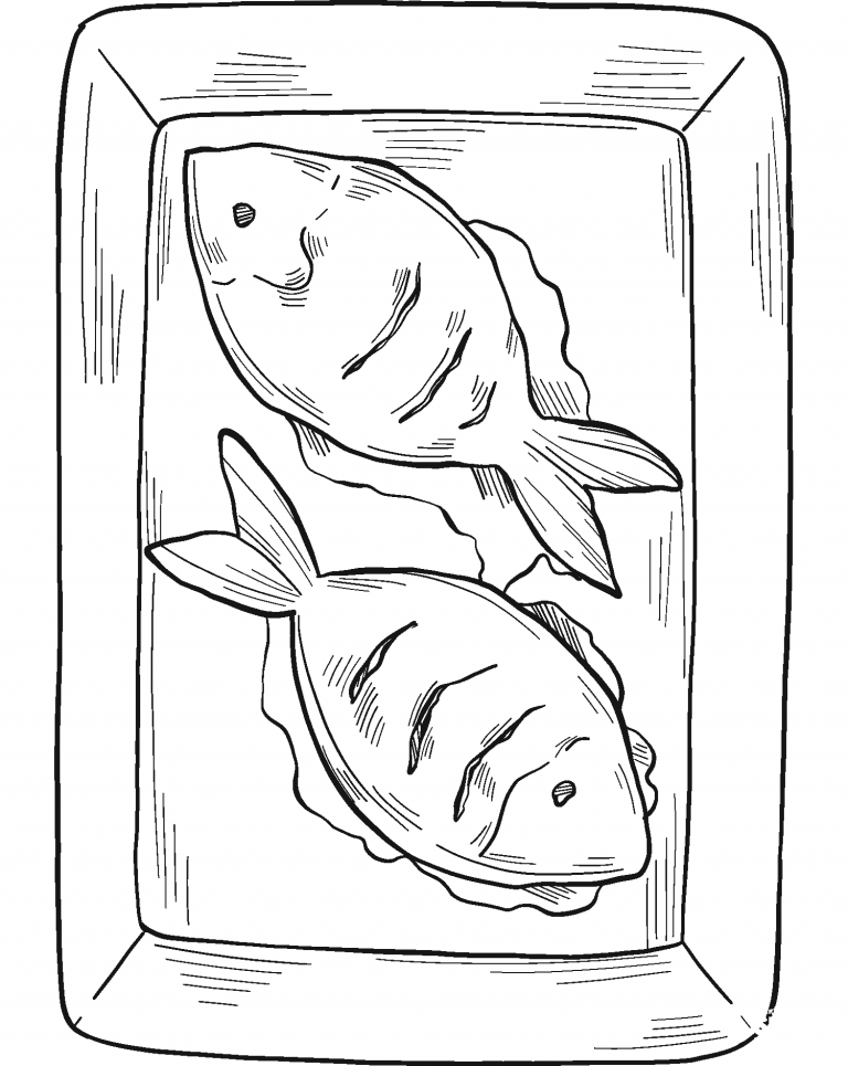 Fish Fry coloring page - ColouringPages