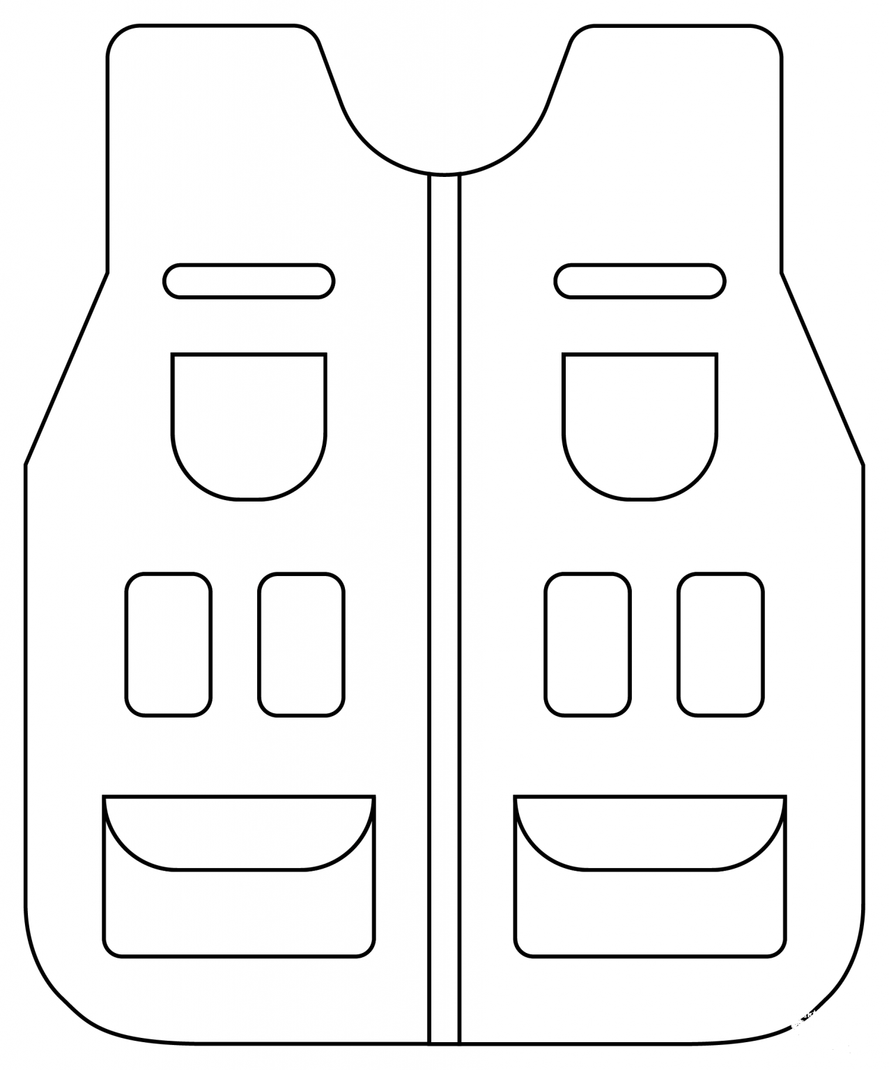 Fishing Vest coloring page - ColouringPages