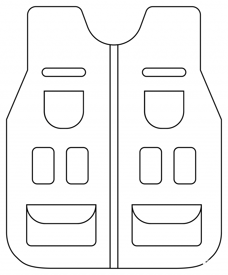 Fishing Vest coloring page - ColouringPages