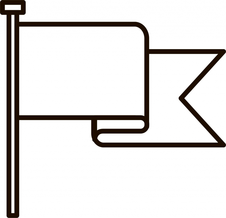 Flag Banner coloring page - ColouringPages