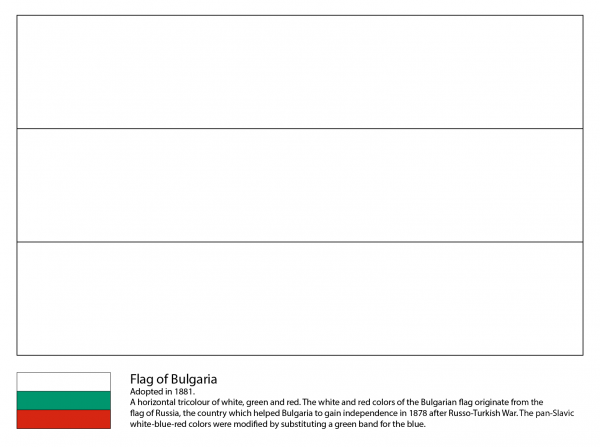 Flag of Bulgaria coloring page - ColouringPages