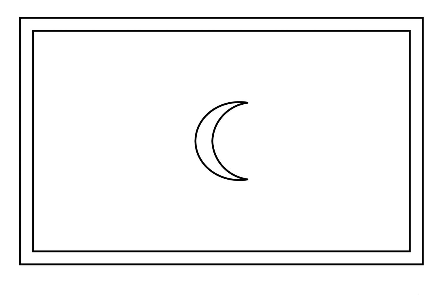 Flag of Maldives Emoji coloring page - ColouringPages