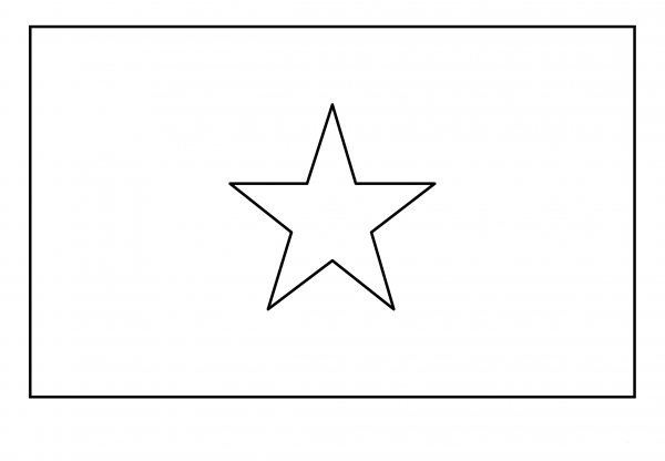 Flag of Morocco Emoji coloring page - ColouringPages