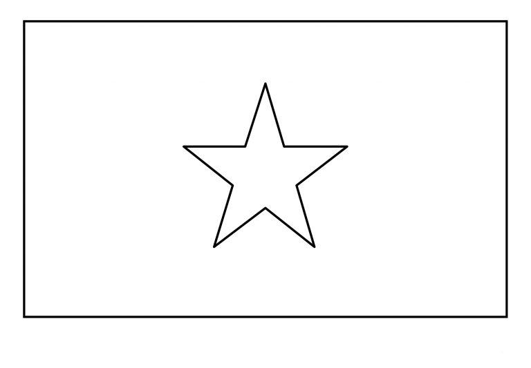 Flag of Morocco Emoji coloring page - ColouringPages