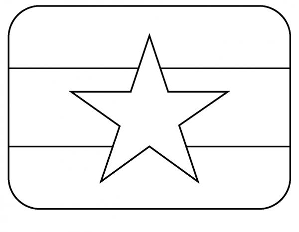 Flag of Myanmar Burma Emoji coloring page - ColouringPages