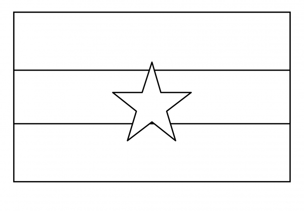 Flag of Myanmar Burma Emoji coloring page - ColouringPages