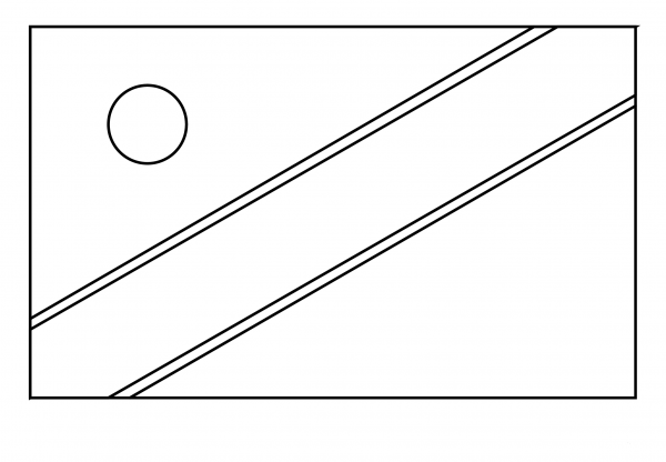 Flag of Namibia Emoji coloring page - ColouringPages
