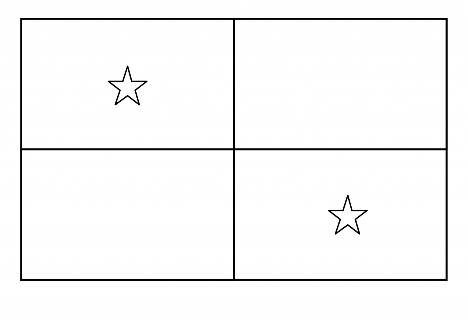 Flag of Panama Emoji coloring page - ColouringPages