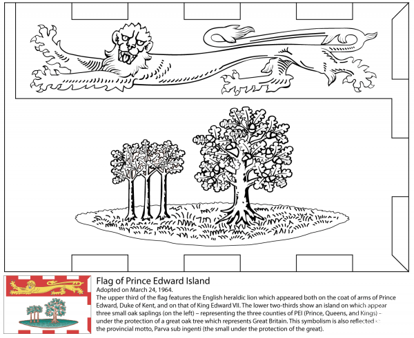 Flag of Prince Edward Island coloring page - ColouringPages