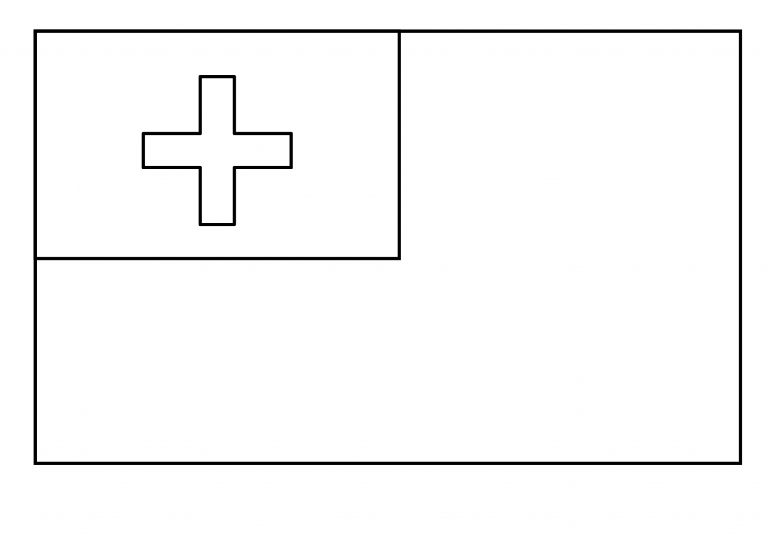 Flag of Tonga Emoji coloring page - ColouringPages