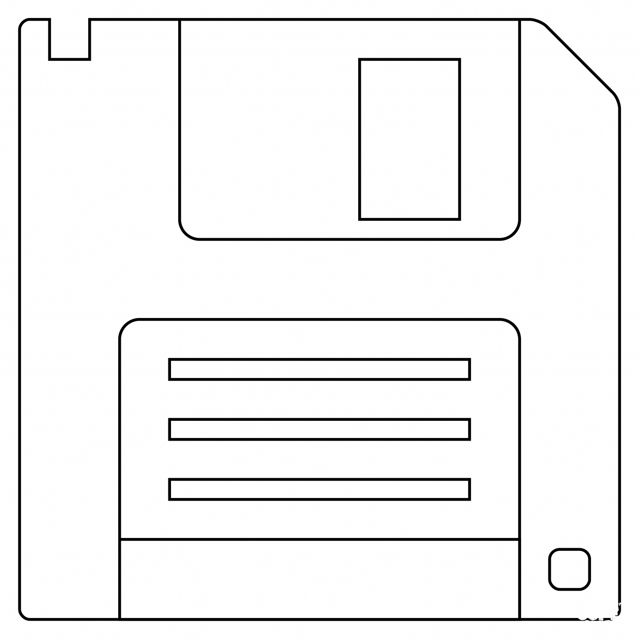 Floppy Disk coloring page - ColouringPages