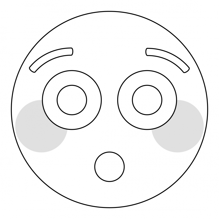 Flushed Face coloring page - ColouringPages