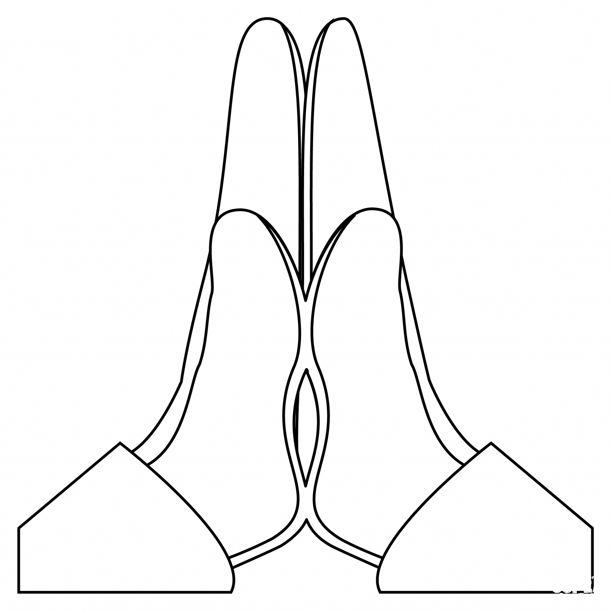 Folded Hands coloring page - ColouringPages