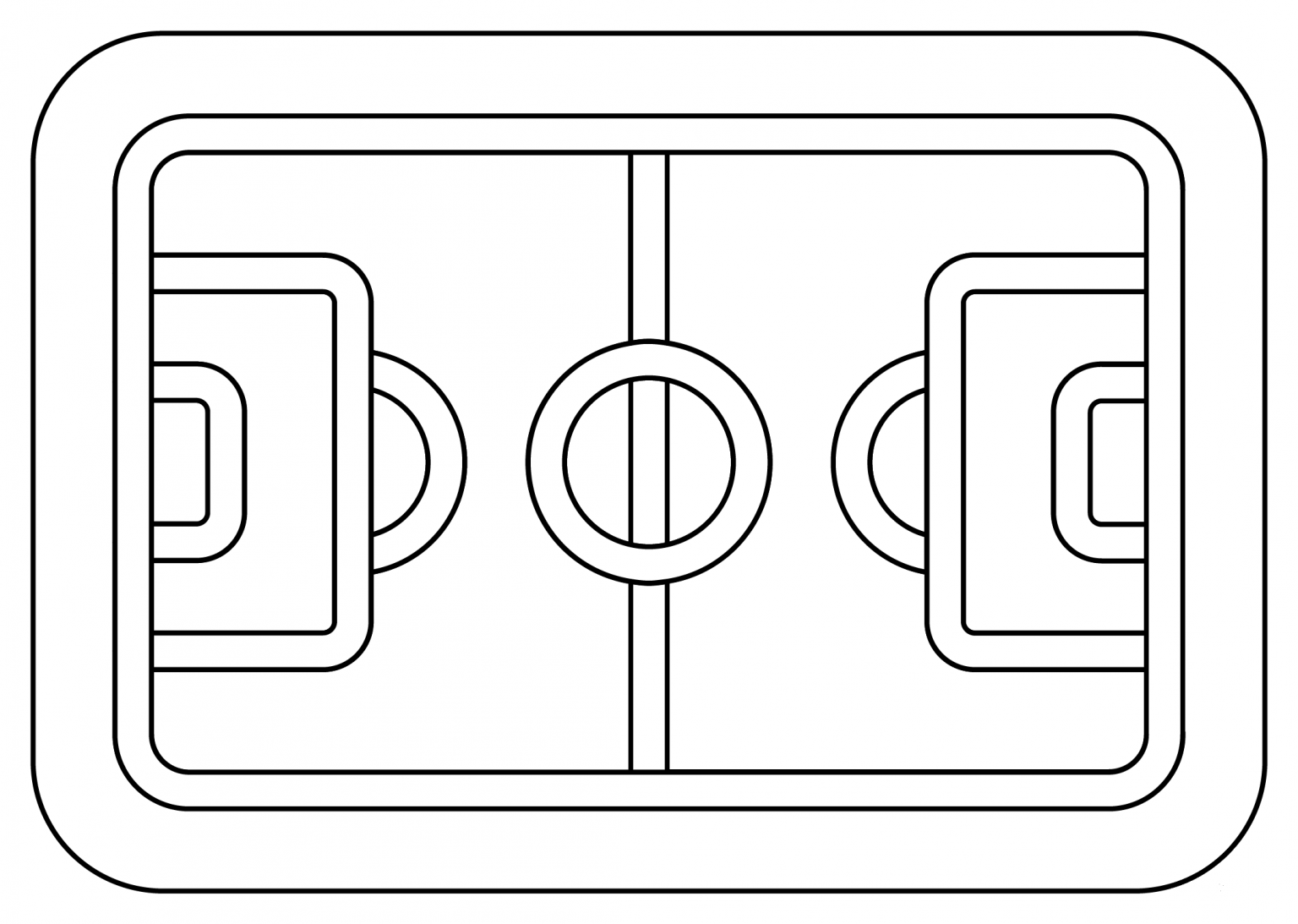 Football Field coloring page - ColouringPages