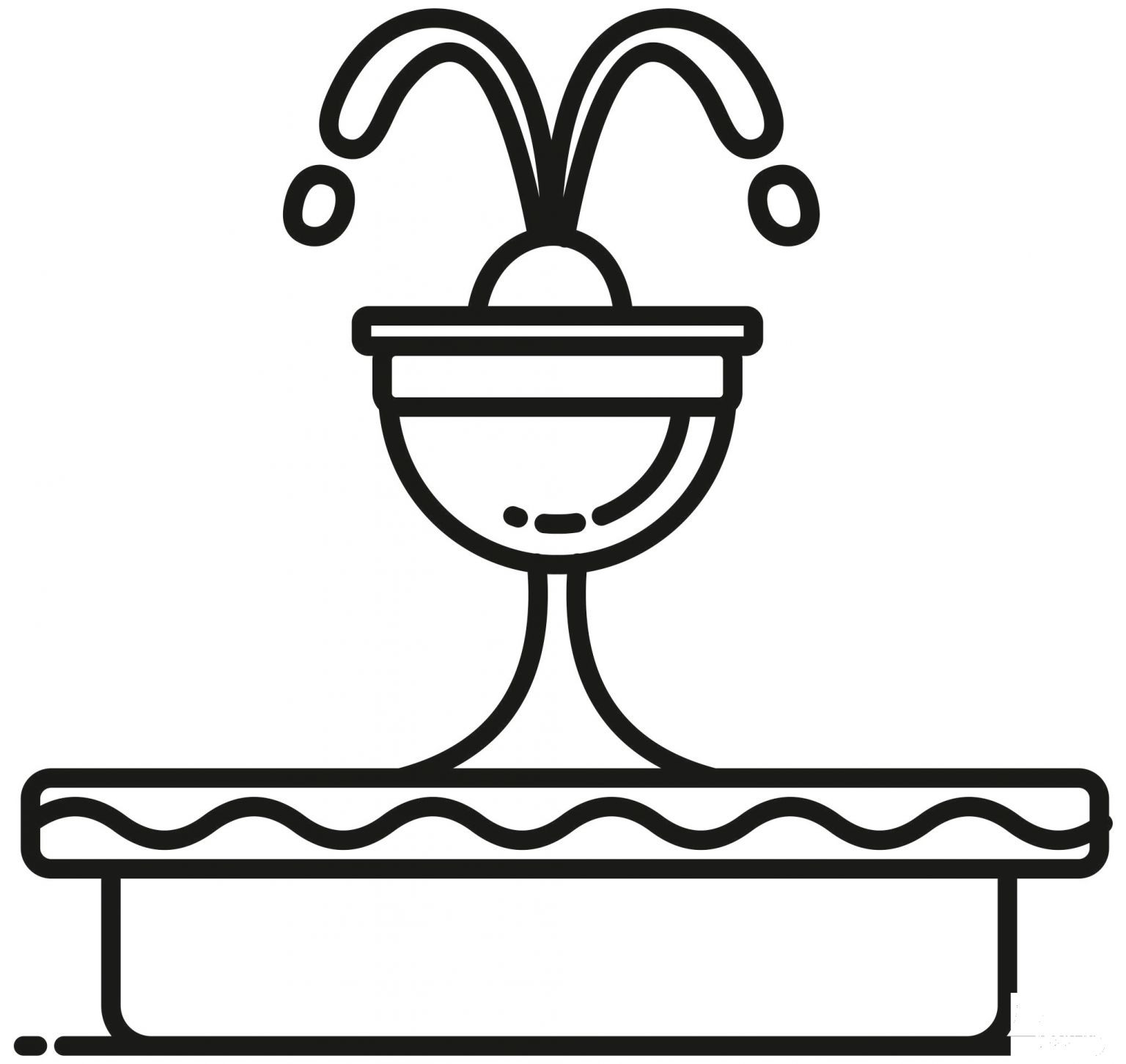 Fountain coloring page - ColouringPages