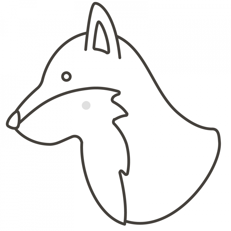 Fox Face coloring page - ColouringPages