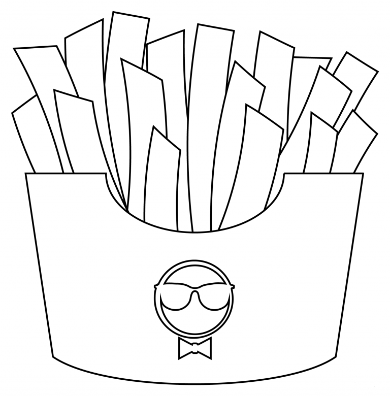 French Fries coloring page - ColouringPages