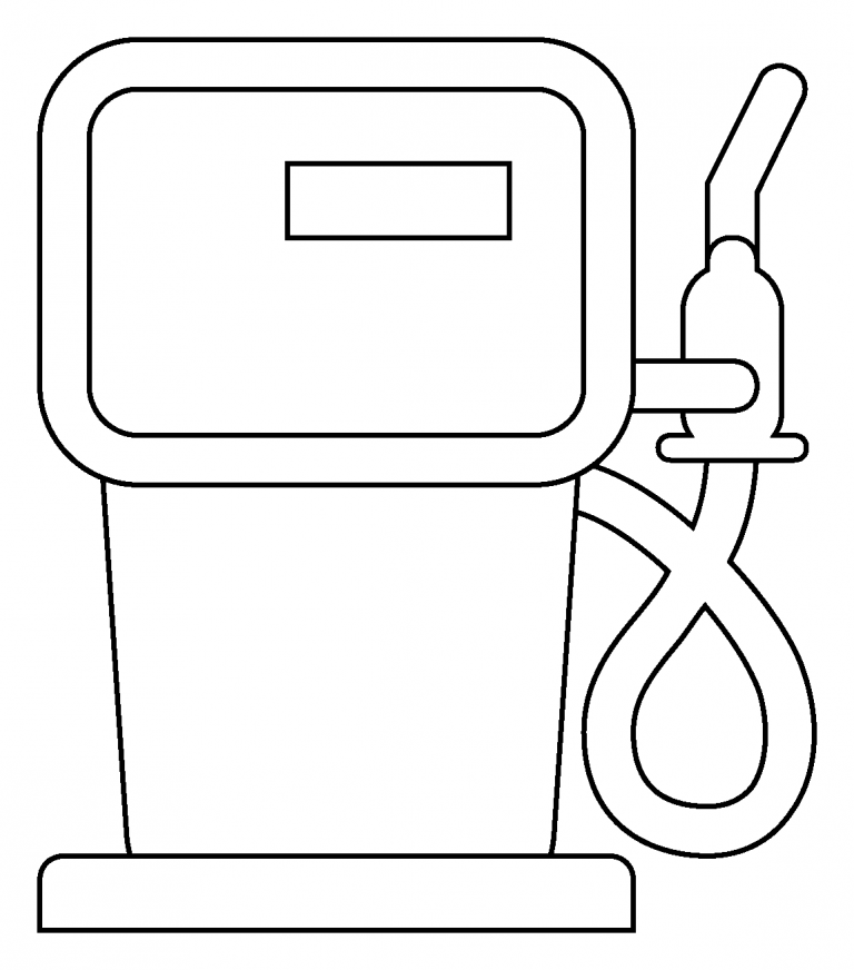 Fuel Pump Emoji coloring page - ColouringPages