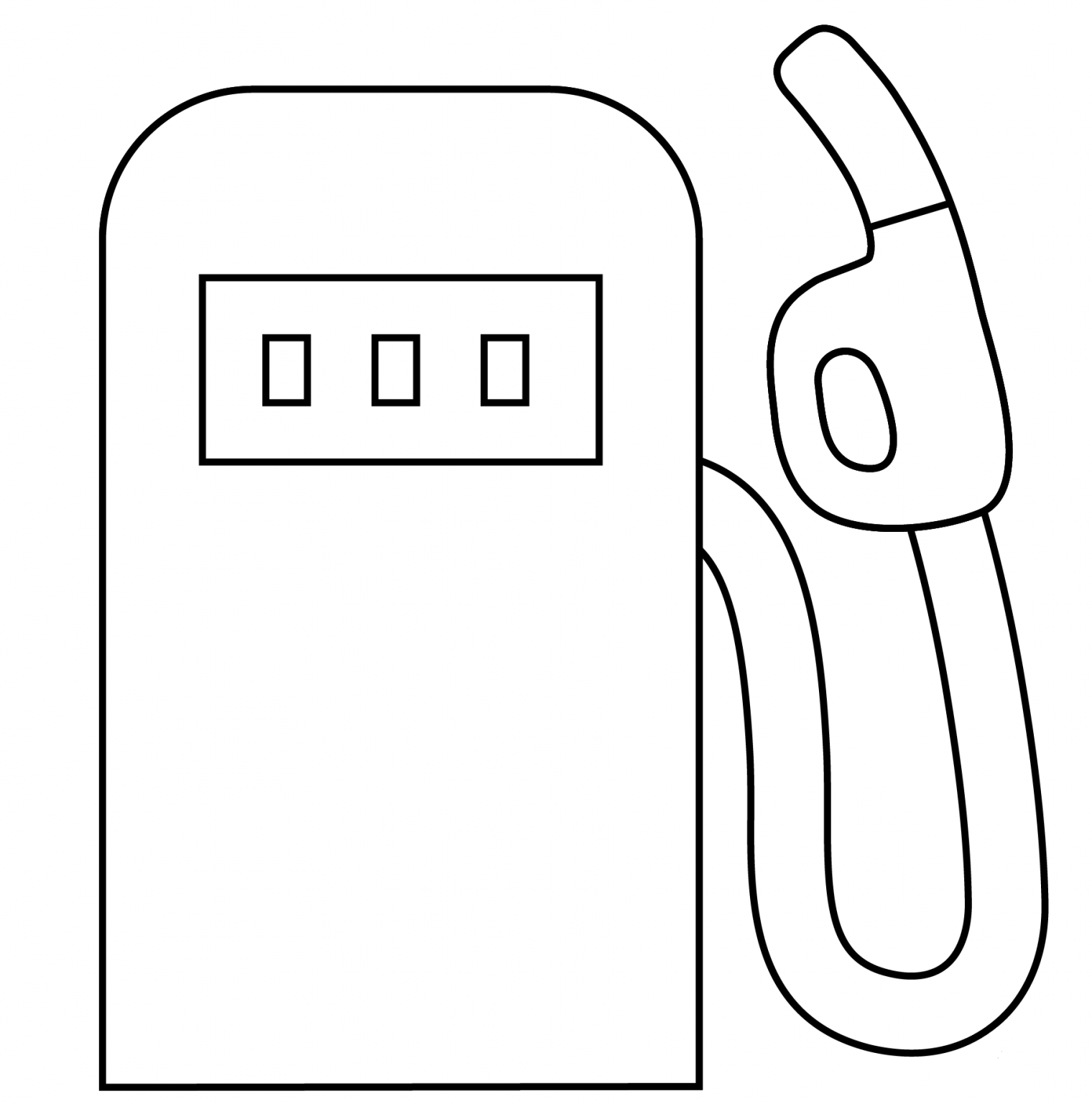 Fuel Pump Emoji coloring page - ColouringPages