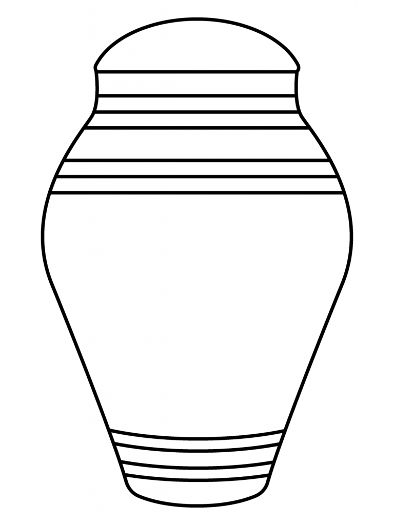 Funeral Urn Emoji coloring page - ColouringPages