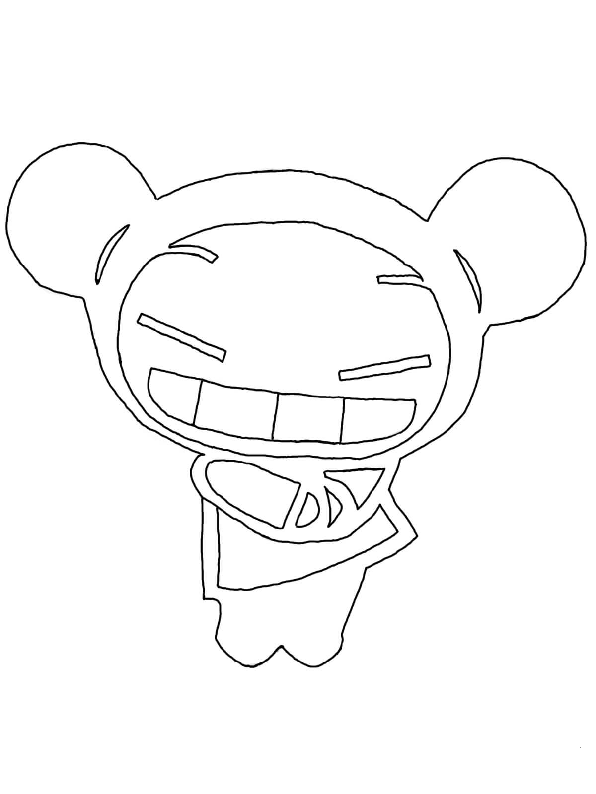 Funny Pucca coloring page - ColouringPages