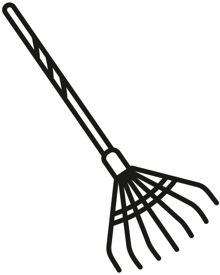 Garden Rake coloring page - ColouringPages