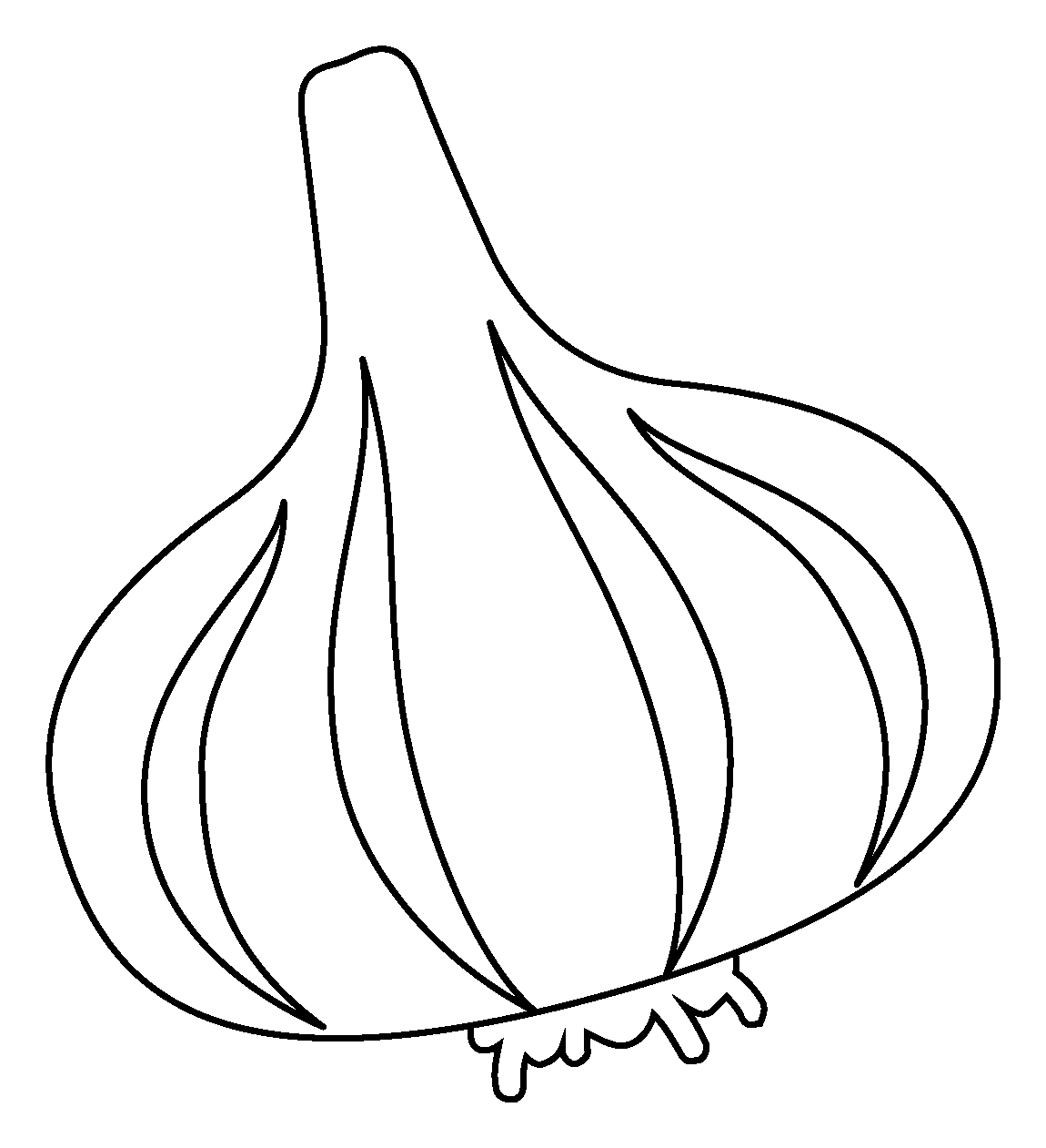 Garlic Emoji coloring page - ColouringPages