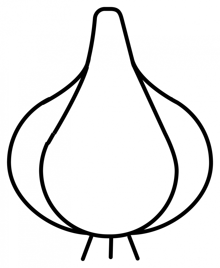 Garlic Emoji coloring page - ColouringPages