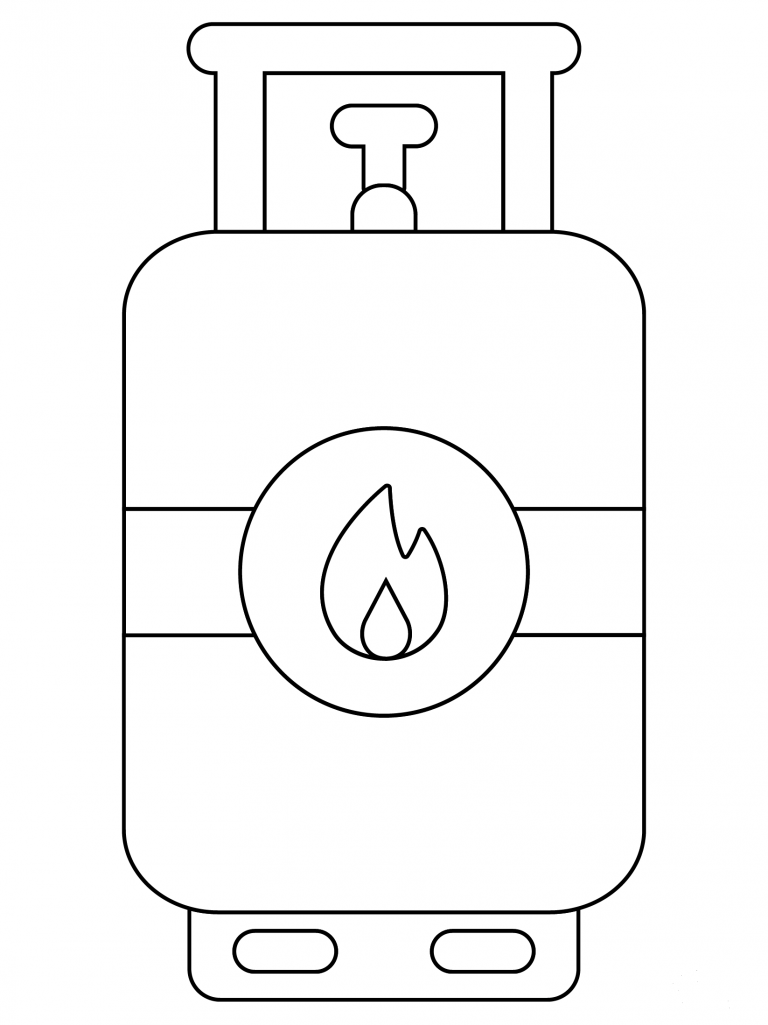 Gas Cylinder coloring page - ColouringPages