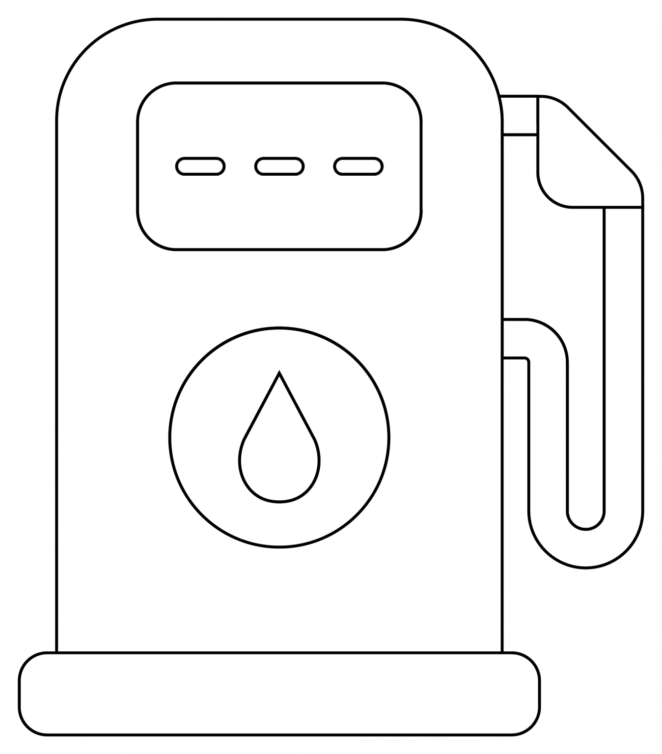 Gas Station coloring page - ColouringPages