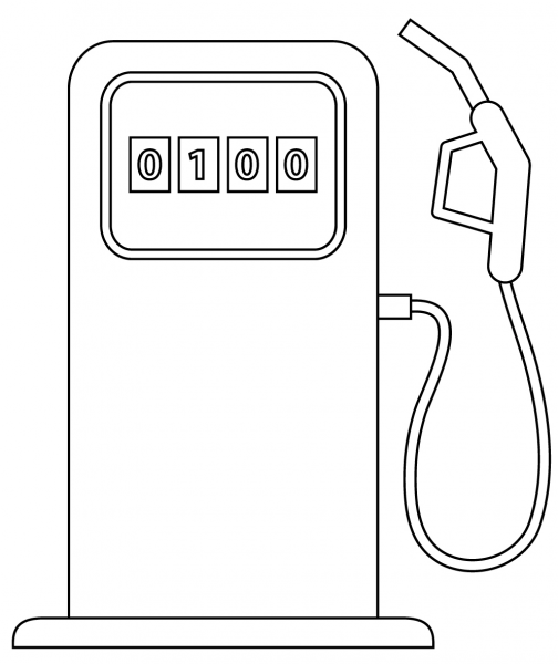 Gas Station coloring page - ColouringPages