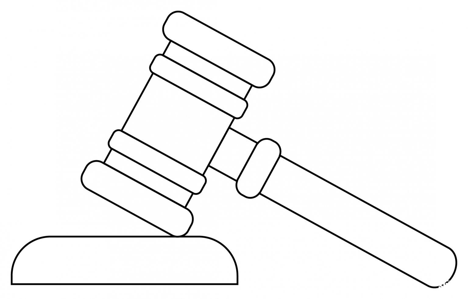 Gavel coloring page - ColouringPages