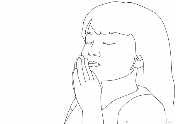 Girl Prayer coloring page - ColouringPages