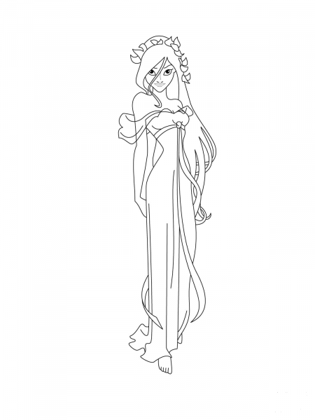 Giselle coloring page - ColouringPages