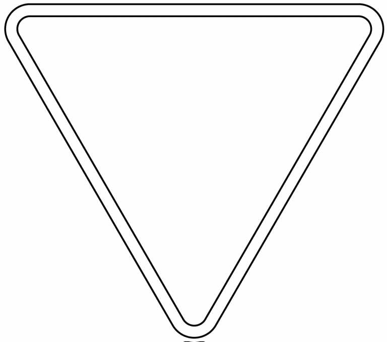 Give Way A-7 coloring page - ColouringPages