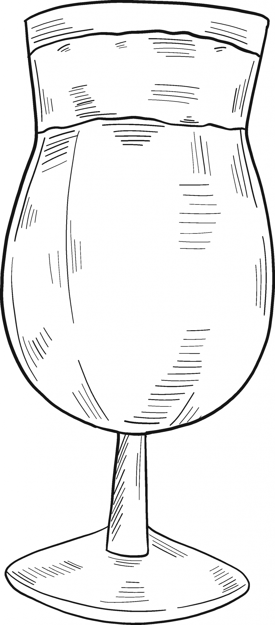 Glass of Beer coloring page - ColouringPages