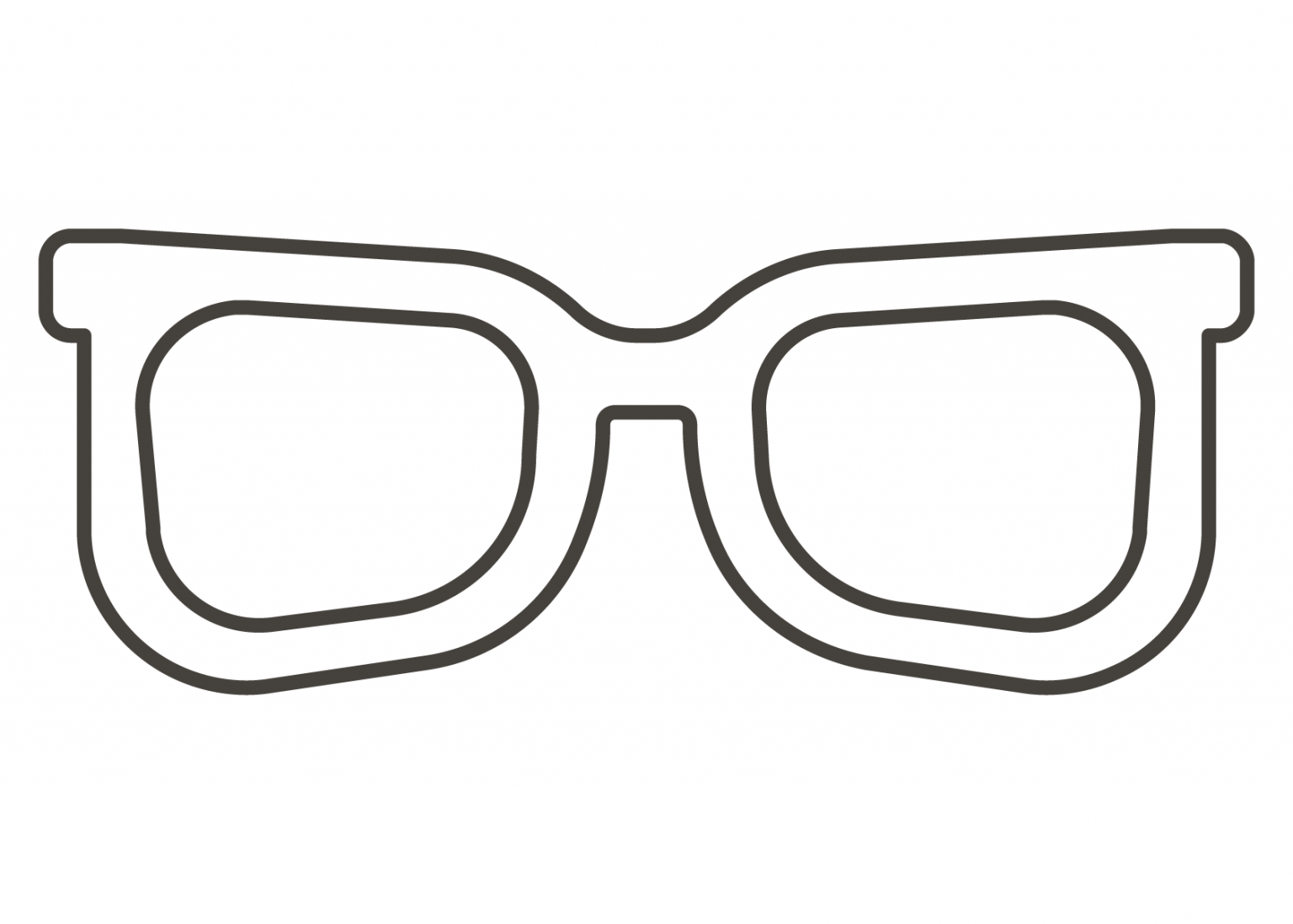 Glasses coloring page - ColouringPages