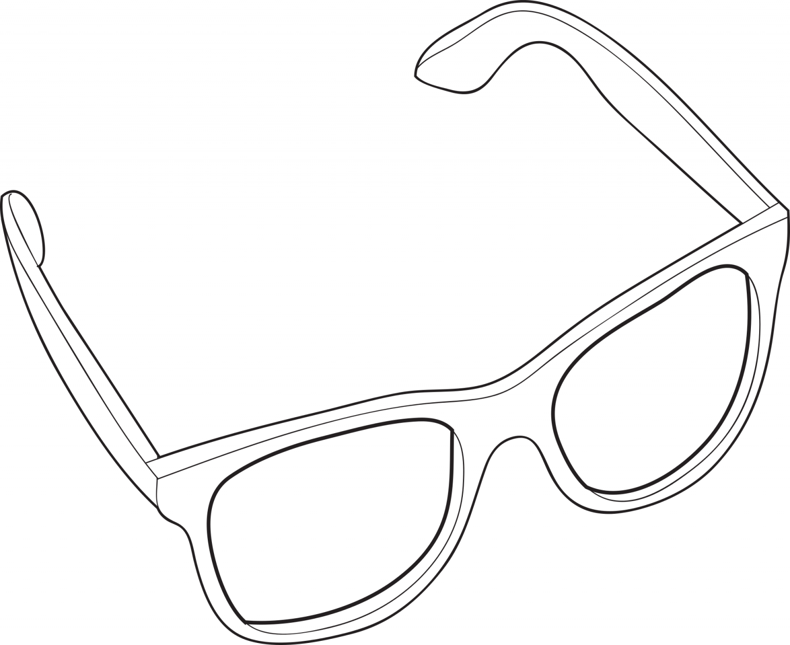 Glasses coloring page - ColouringPages