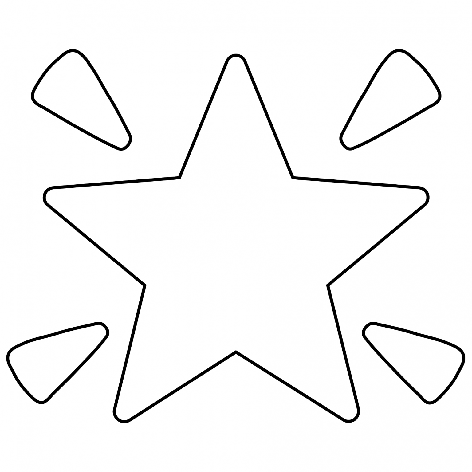Glowing Star Emoji coloring page - ColouringPages