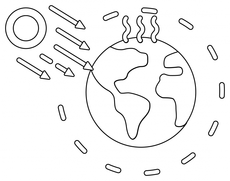 Greenhouse Effect coloring page - ColouringPages