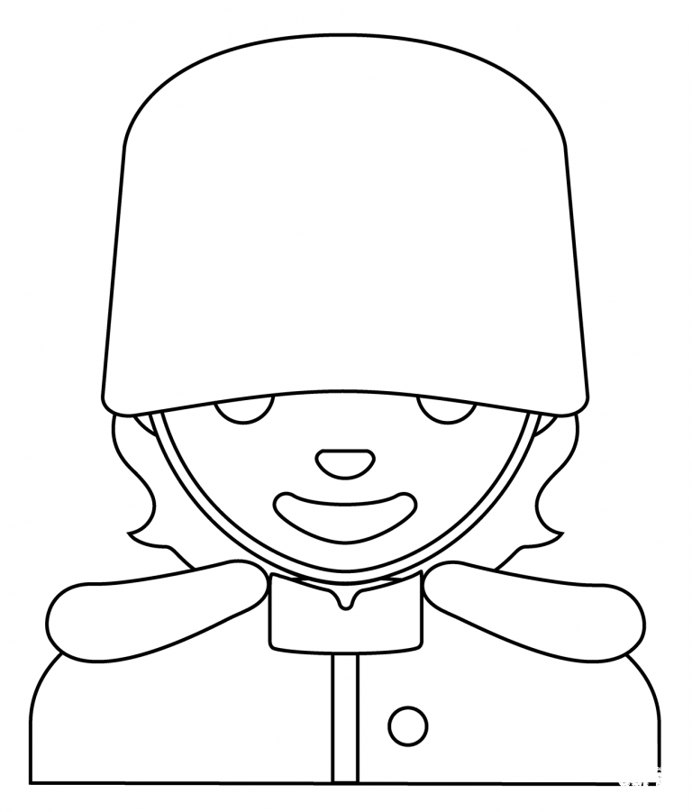 Guard Emoji coloring page - ColouringPages