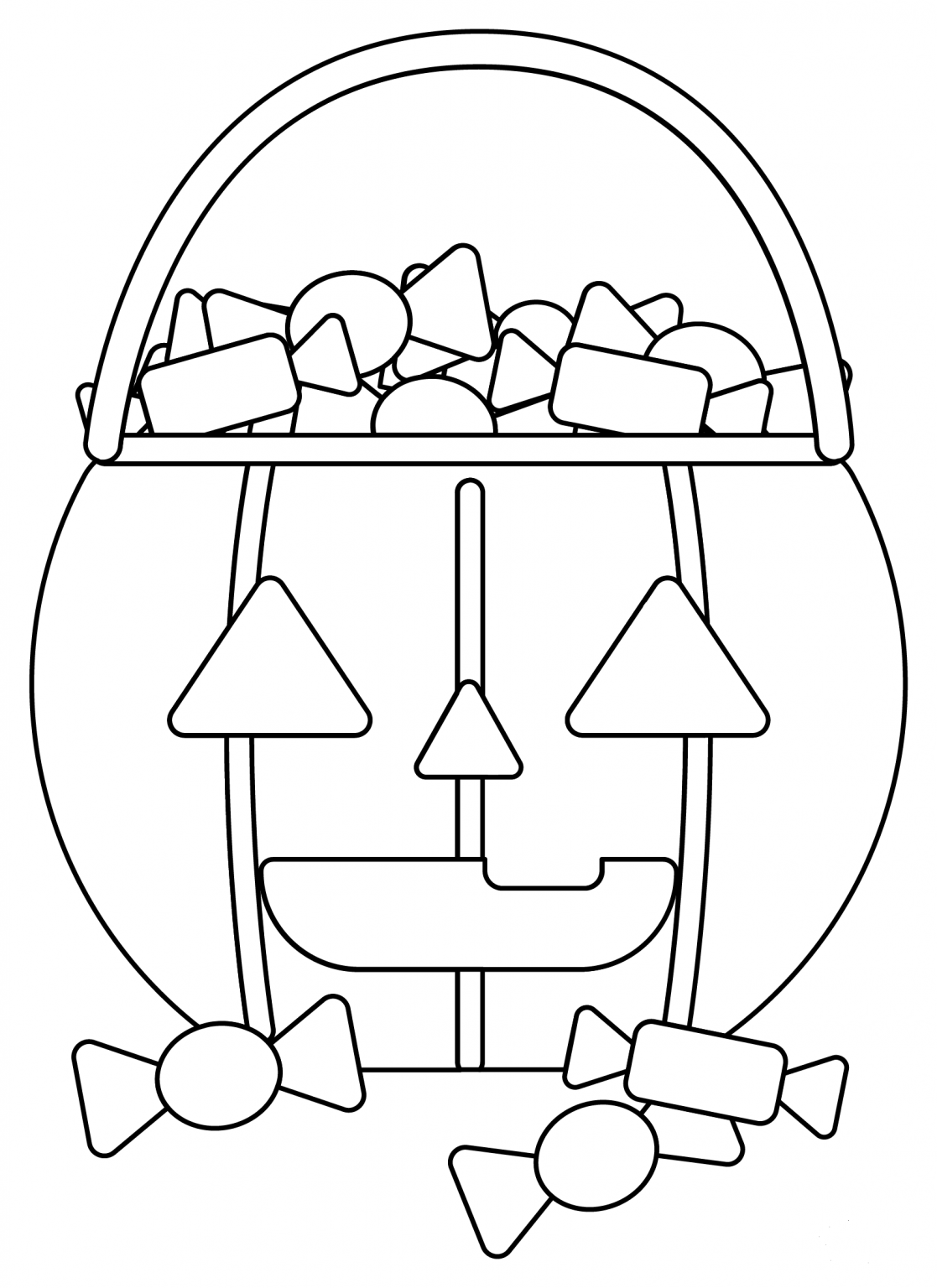 Halloween Candy coloring page - ColouringPages