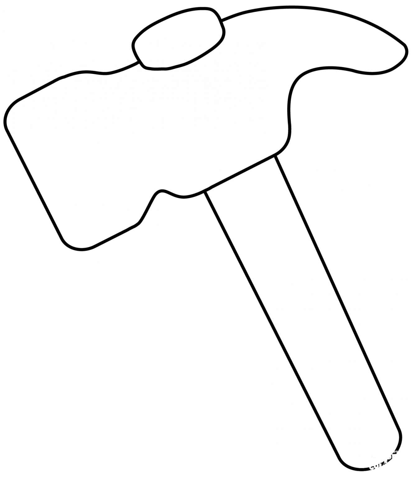 Hammer Emoji coloring page - ColouringPages