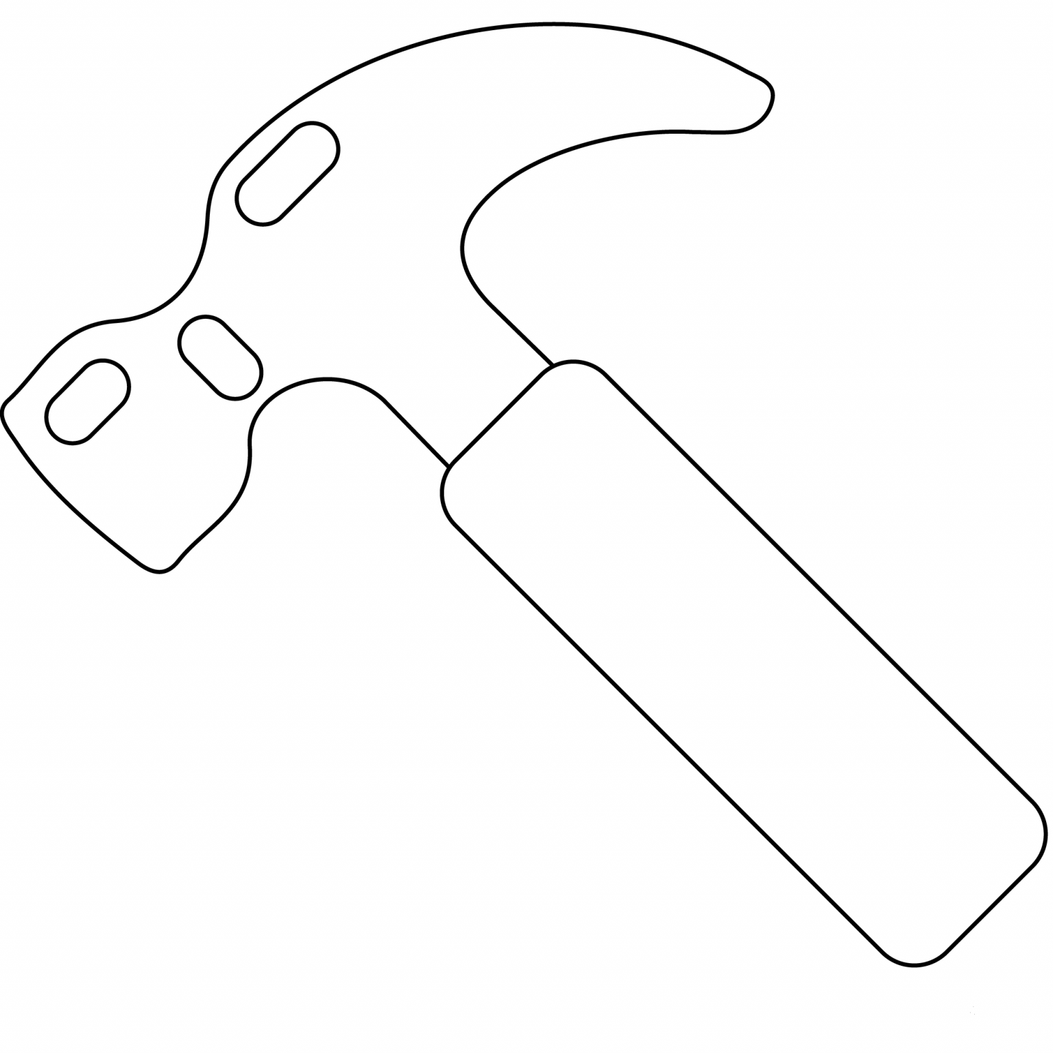 Hammer Emoji coloring page - ColouringPages