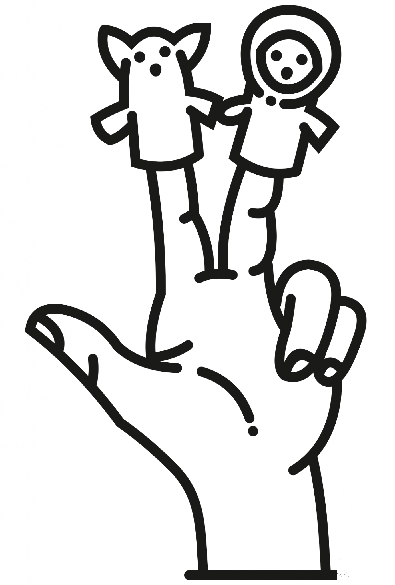 Hand Puppet coloring page - ColouringPages