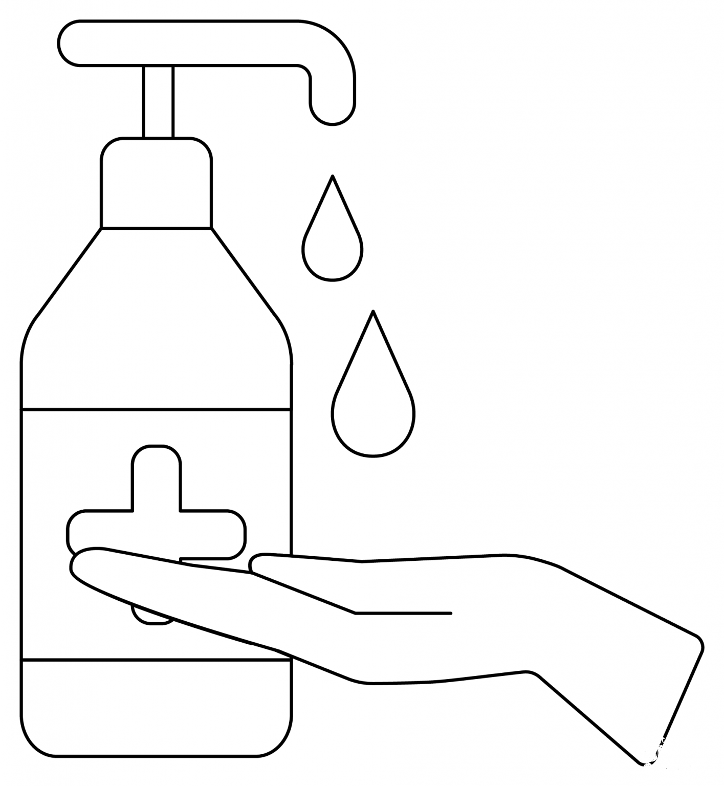 Hand Sanitizer coloring page - ColouringPages